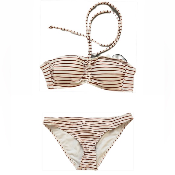 Primark | Swim | Nwt Primark Bikini Set White Red Stripes Uk 6 Us 2 ...